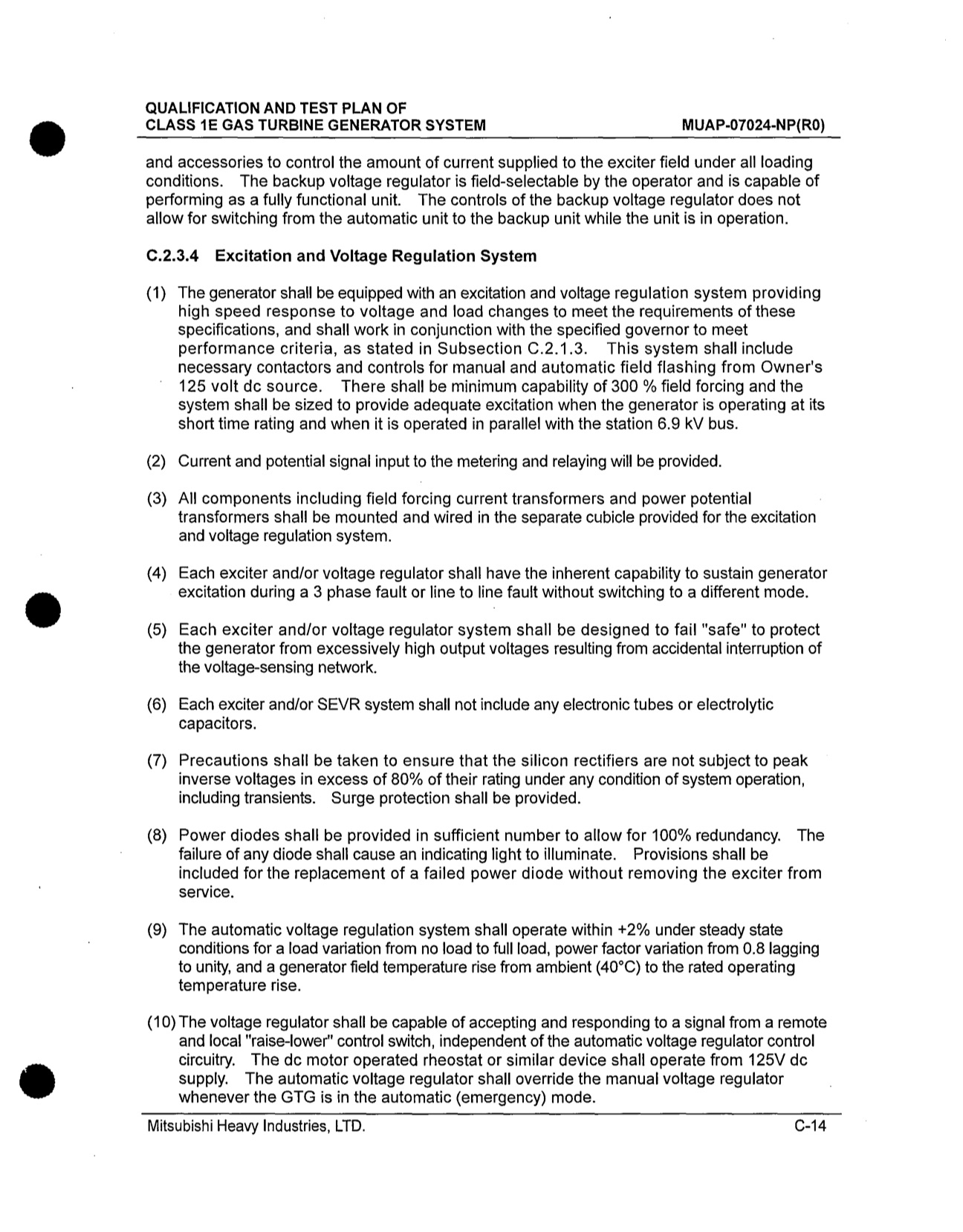 qualification-and-test-plan-class-ie-gas-turbine-generator-s-097