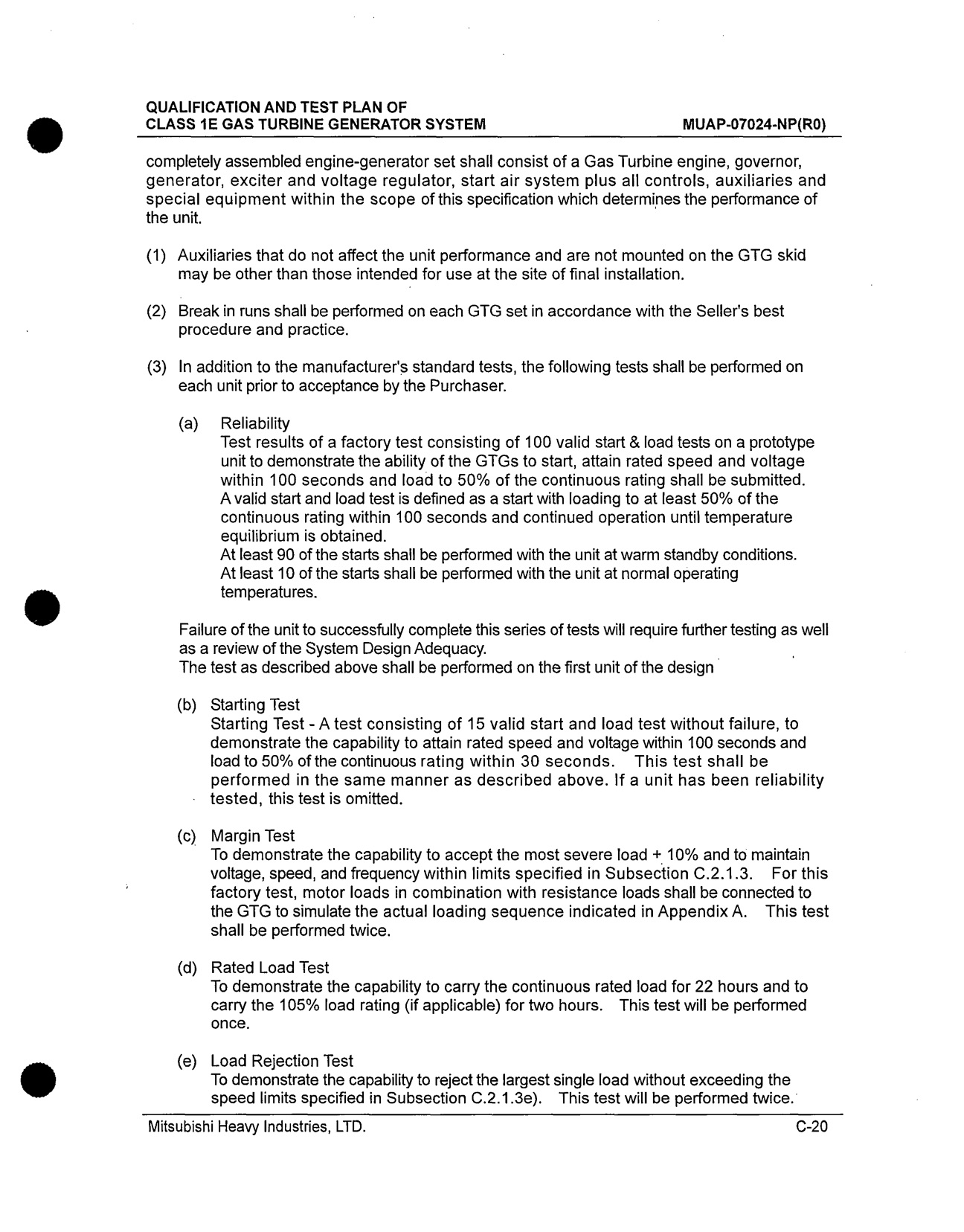 qualification-and-test-plan-class-ie-gas-turbine-generator-s-103